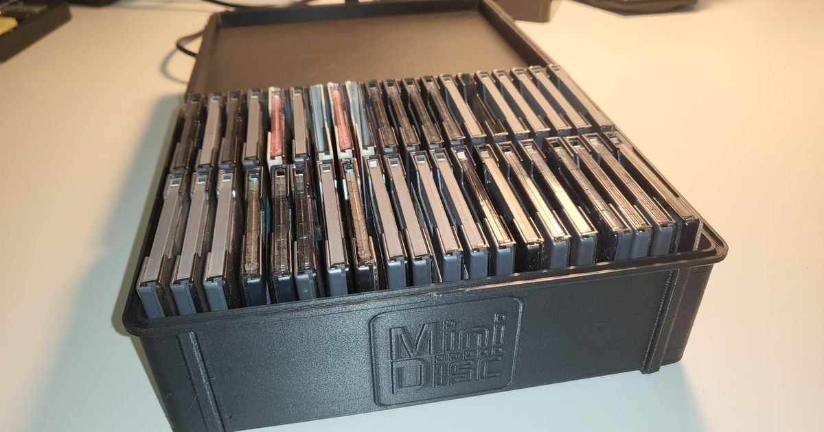MiniDisc Box / Case by Dieti | Download free STL model | Printables.com