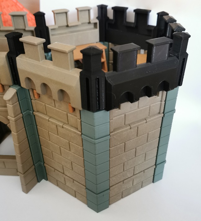 Playmobil castle battlement hexagon connector by Papy07 | Download free ...