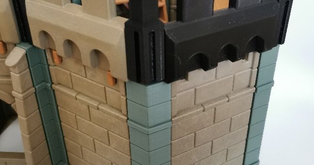 Playmobil castle battlement hexagon connector by Papy07 | Download free ...