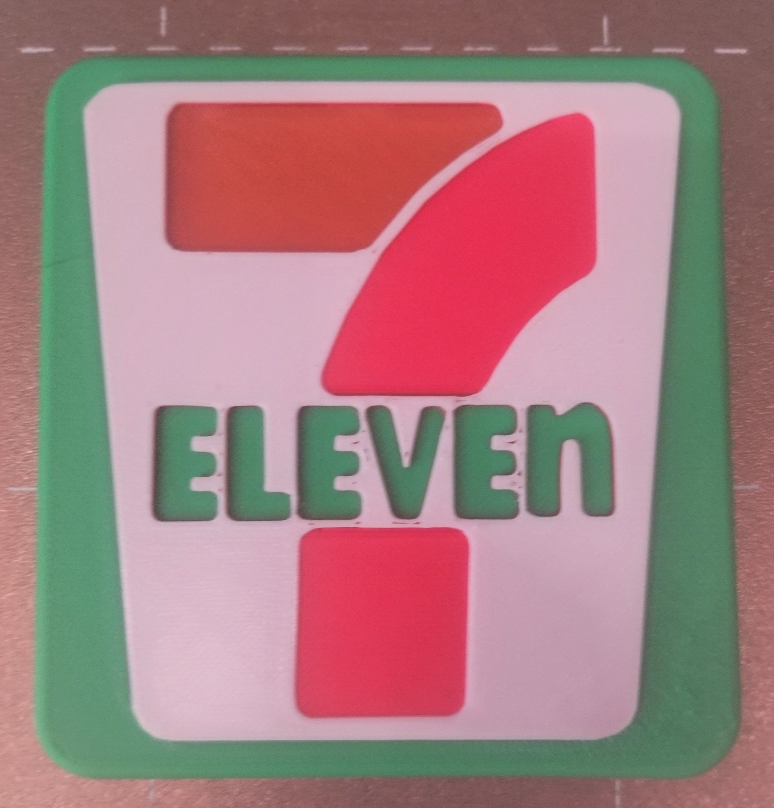 7-11 Sign coaster V2 by DaddyWazzy_TheCreator | Download free STL model ...