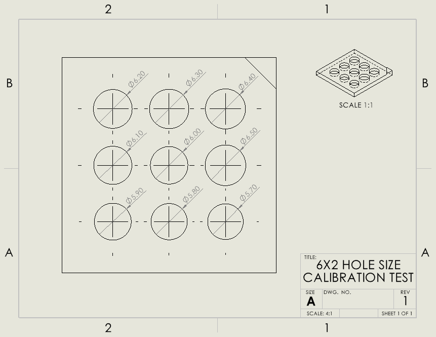 6x2mm Hole Size Calibration Test par Forty206 | Téléchargez ...