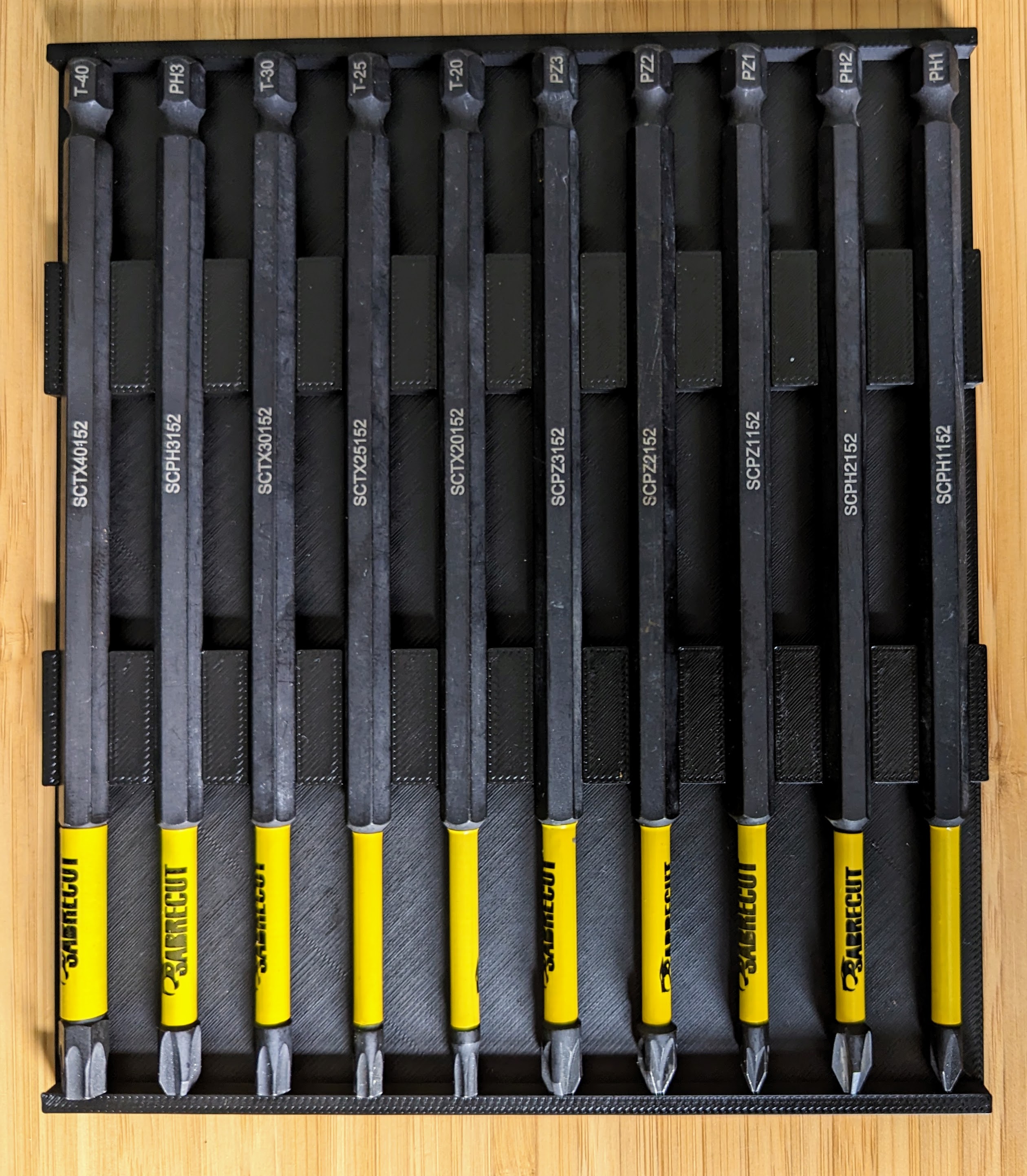 SabreCut 152mm Screwdriver Bit Tray by Shokus | Download free STL model ...