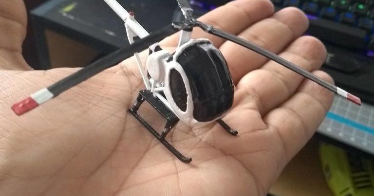 hughes 300 scale 1/72 by Ivan Gonzalez | Download free STL model ...