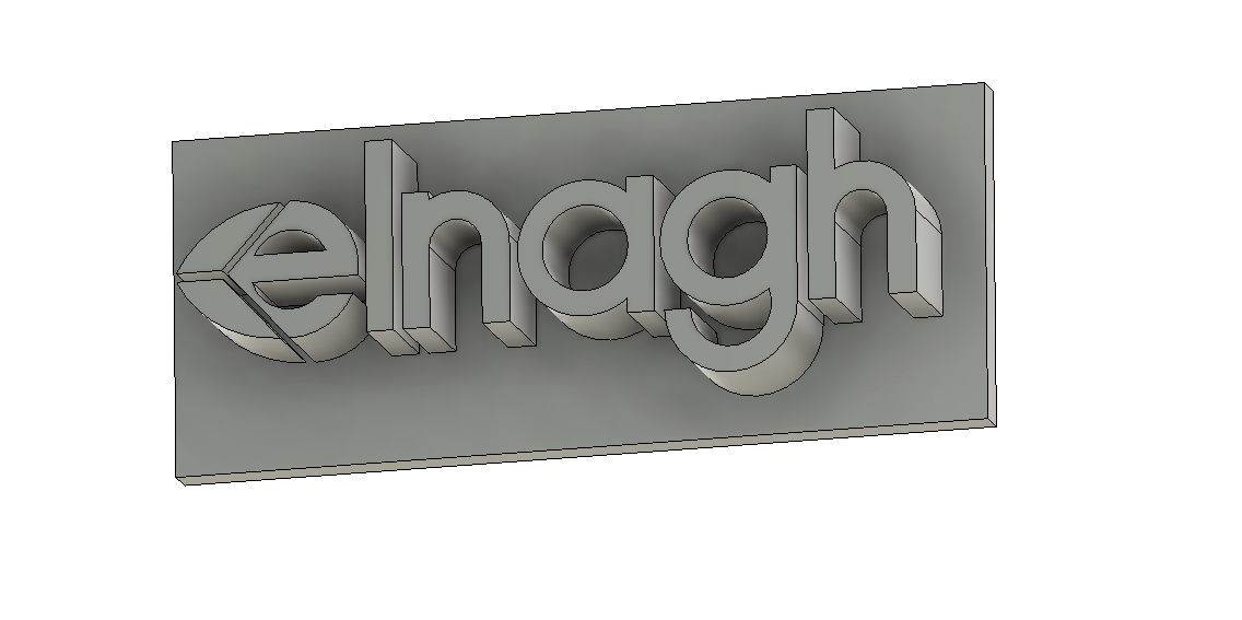 Elnagh logo by Mirkenz | Download free STL model | Printables.com