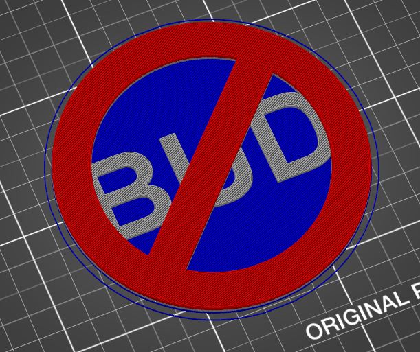 No Bud Beer Coaster by Omega-TI | Download free STL model | Printables.com