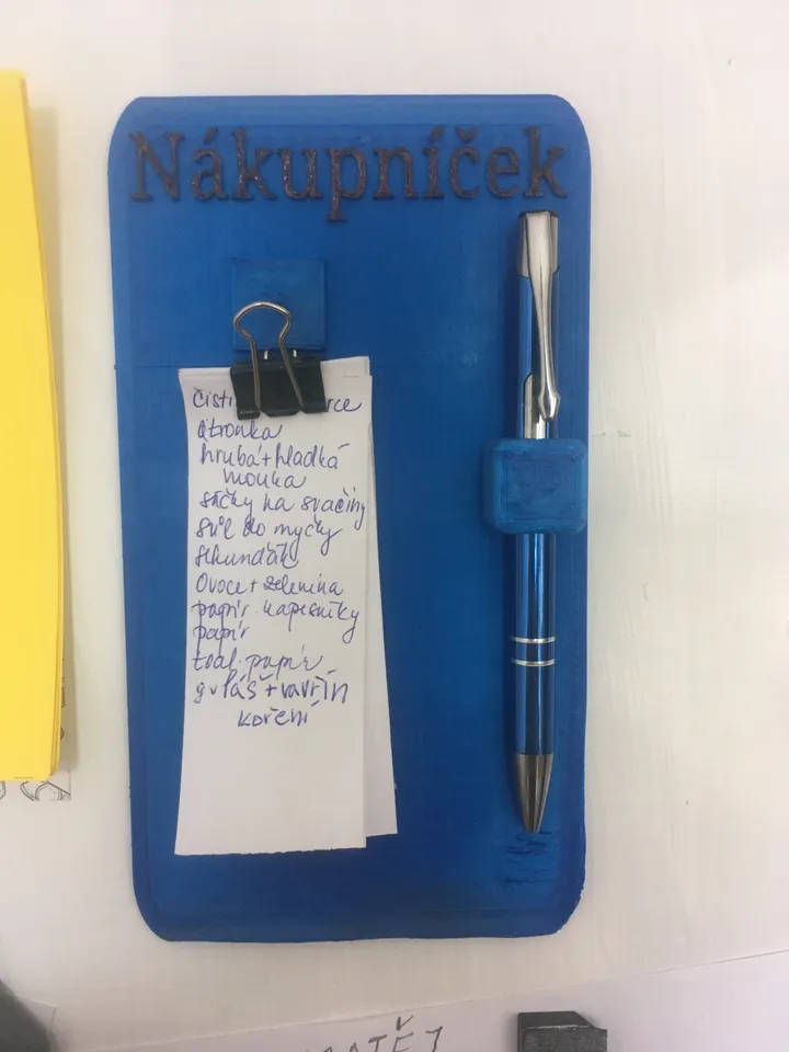 shopping list holder v.2 by mb3dcz | Download free STL model ...