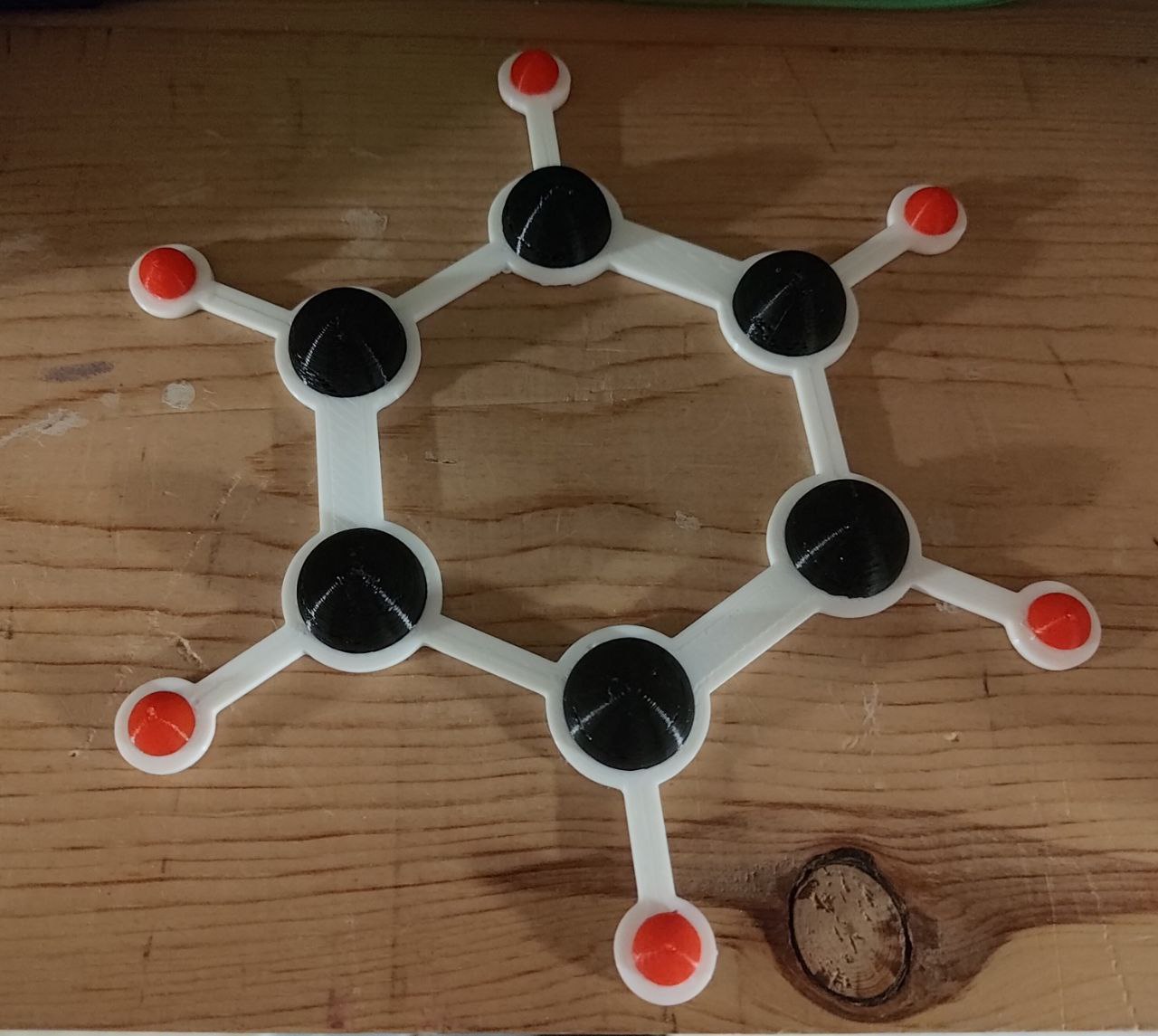 Benzene Ring Wall Art by Bryce Dixon | Download free STL model ...