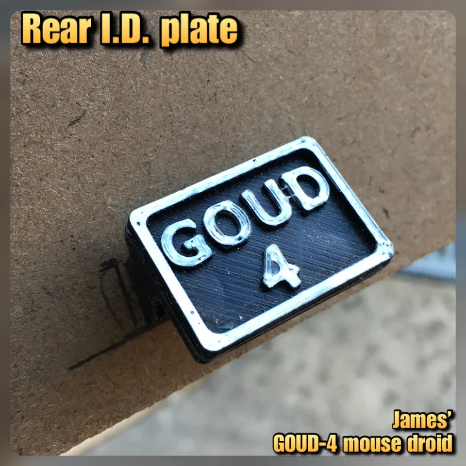 RC car number plate by JamesR5D4 | Download free STL model | Printables.com