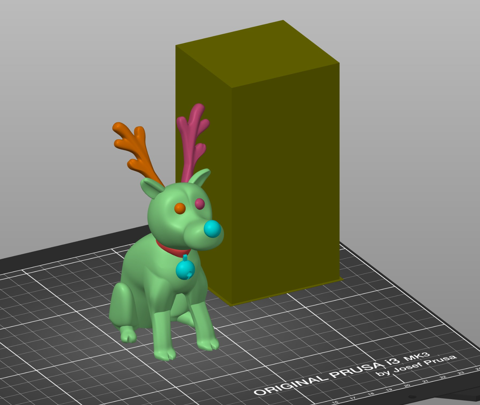 Rudolph the Red Nose SNOWDOG - MMU by Bugman_140 | Download free STL ...