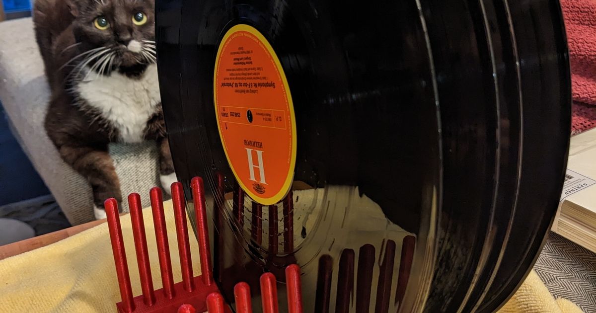 Vinyl Record Drying Rack by louisblevine | Download free STL model ...