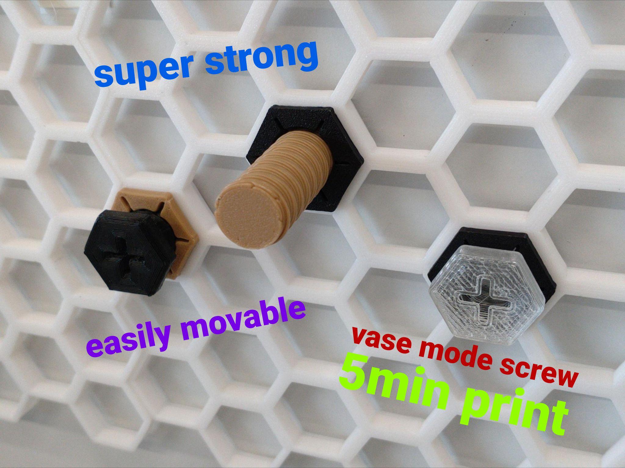 Honeycomb Storage Wall Screwiverse by Yann Büchau | Download free STL ...