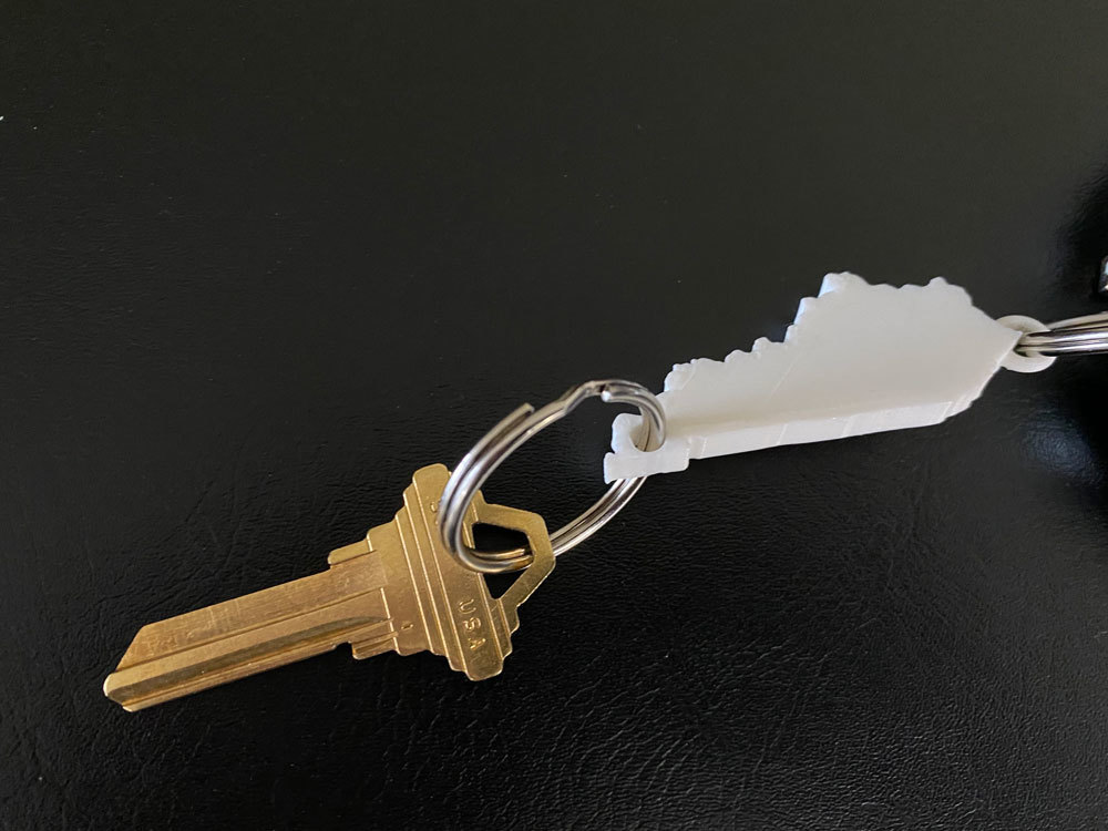 Minimalist Kentucky State Keychain by petruvius | Download free STL ...