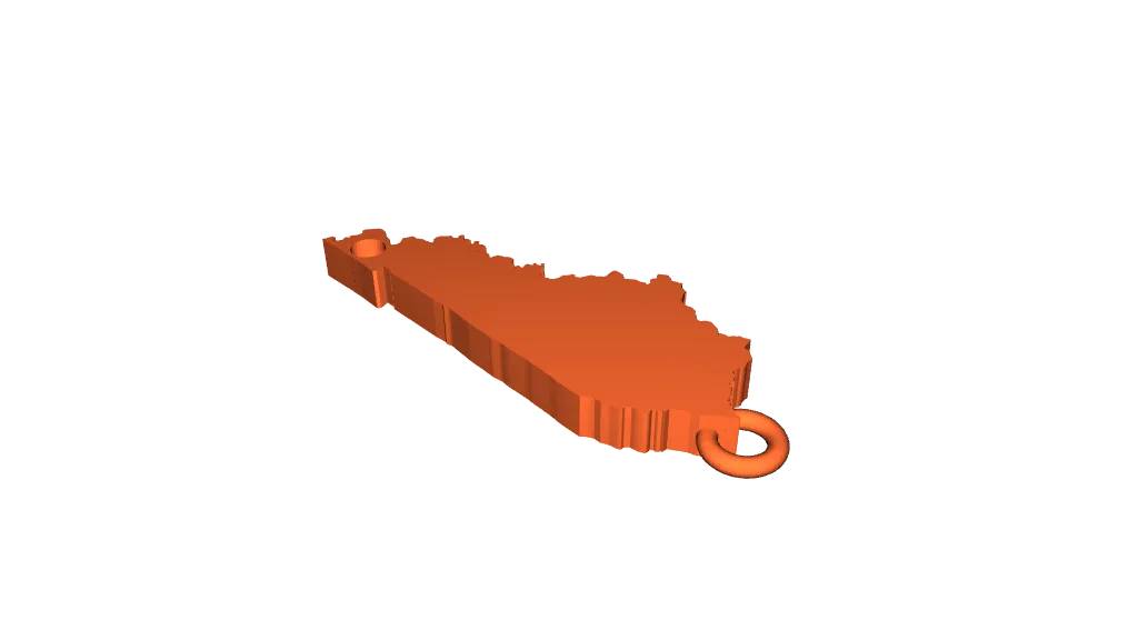 Minimalist Kentucky State Keychain by petruvius | Download free STL ...