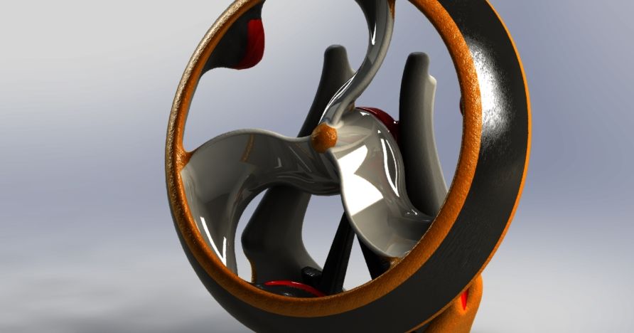 Decorative propeller holder by dmc | Download free STL model ...