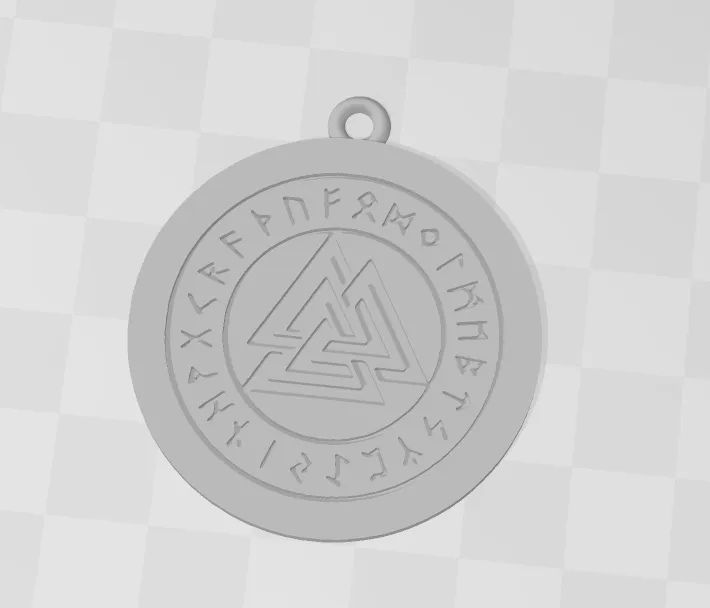Viking valknut keychain and coaster by Marik3D | Download free STL ...