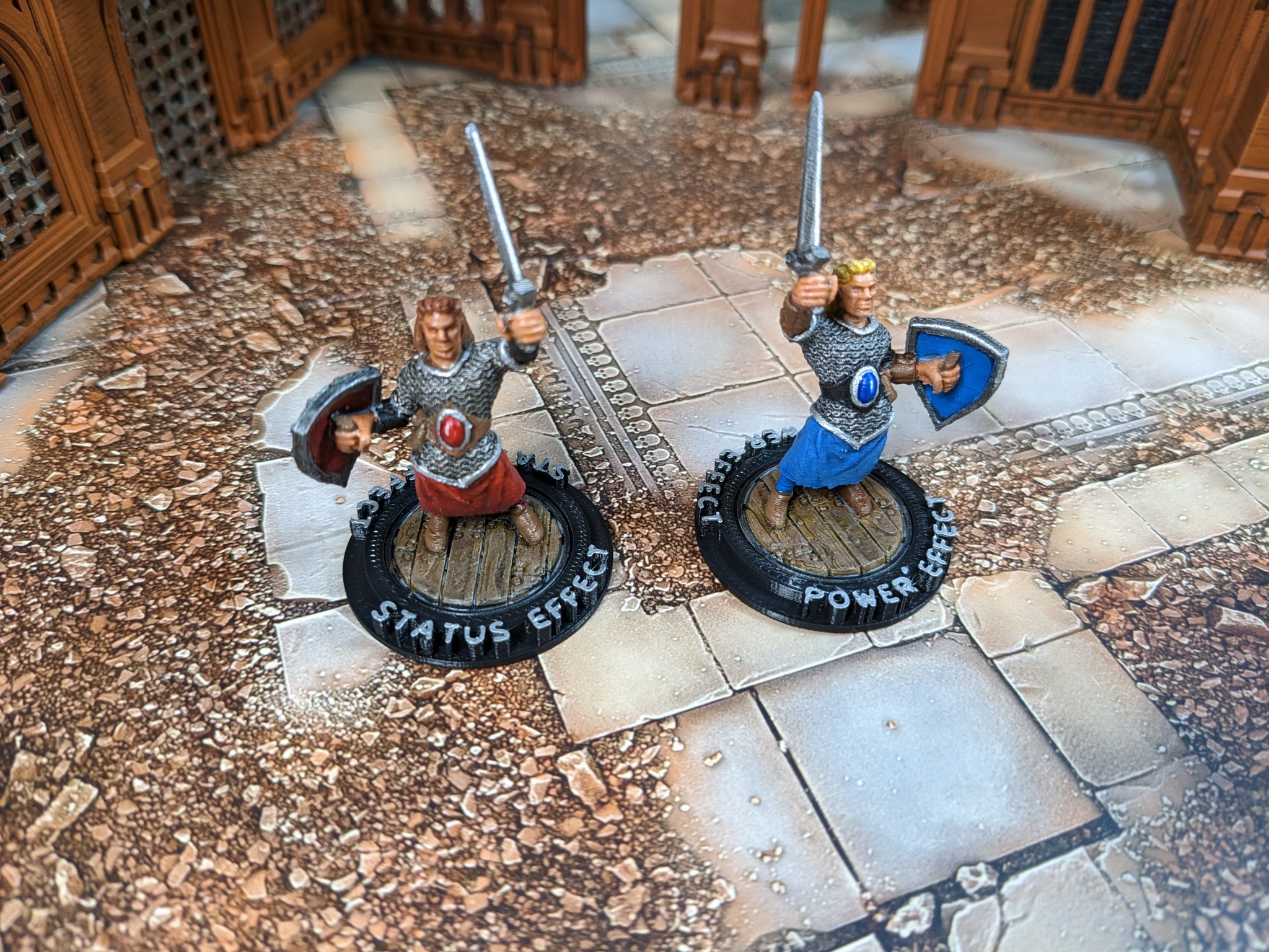 Frostgrave and Stargrave status condition marker rings for 25mm bases ...