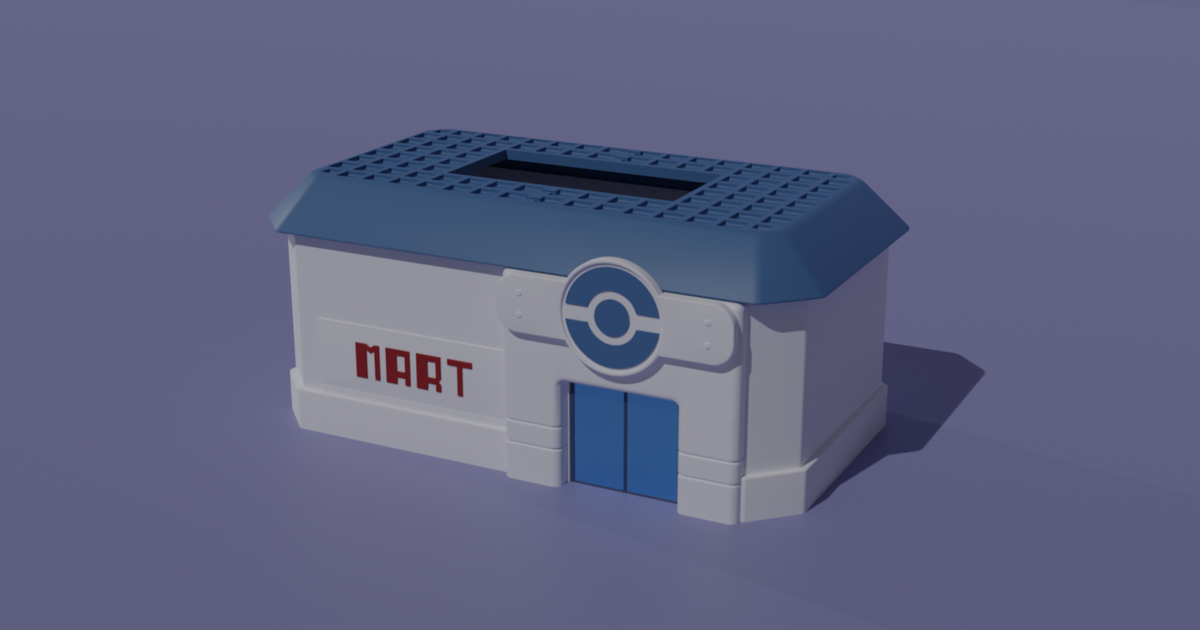 Pokemart Tissue Cover by Zach | Download free STL model | Printables.com