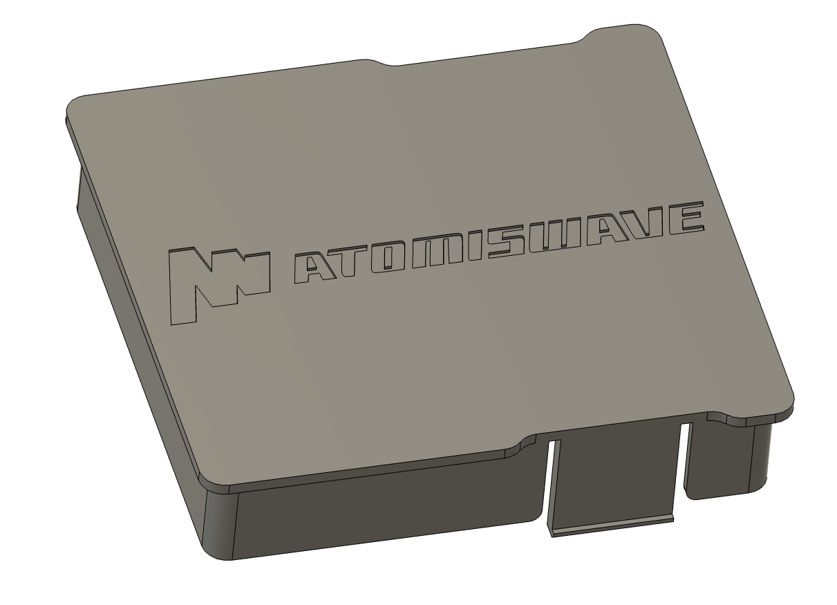 Atomiswave cart slot dust cover by Retro Frog | Download free STL model ...