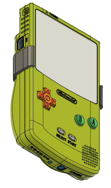 Gameboy Color Volume Wheel Guard by iNEADthat | Download free STL model ...