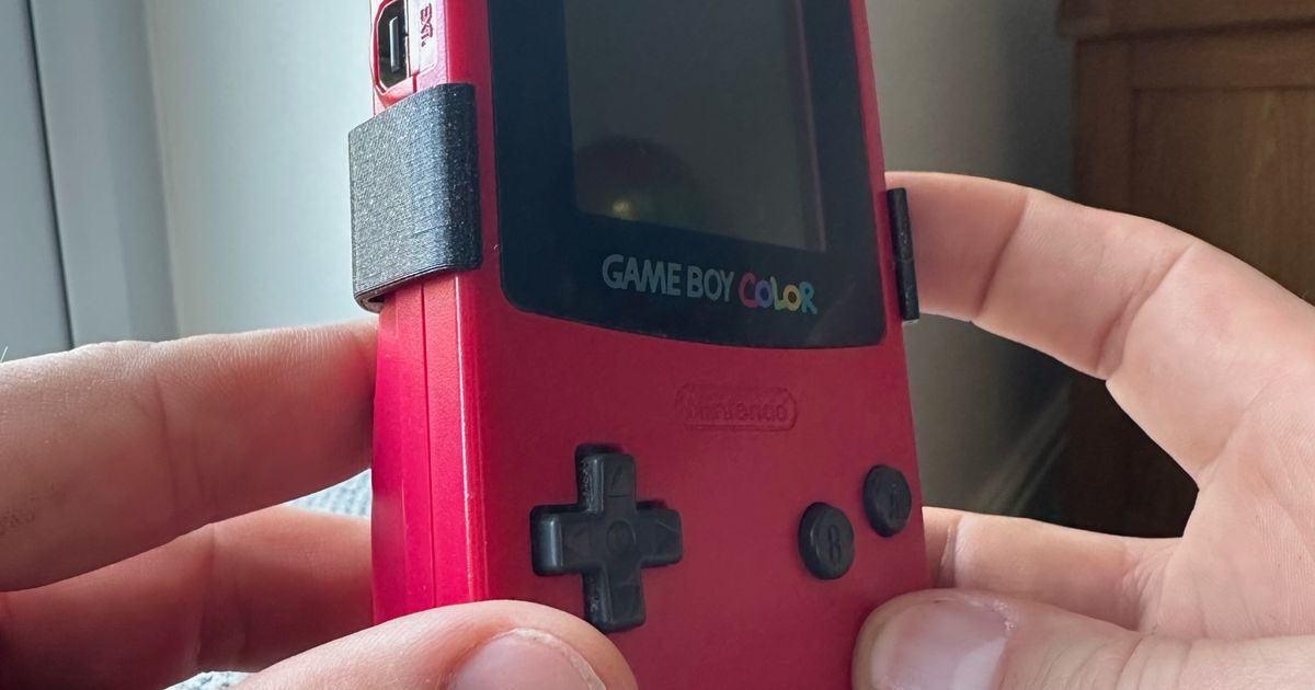 Gameboy Color Volume Wheel Guard by iNEADthat | Download free STL model ...