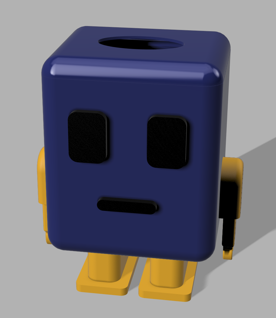 cute robot tissue dispenser by val.fpv | Download free STL model ...