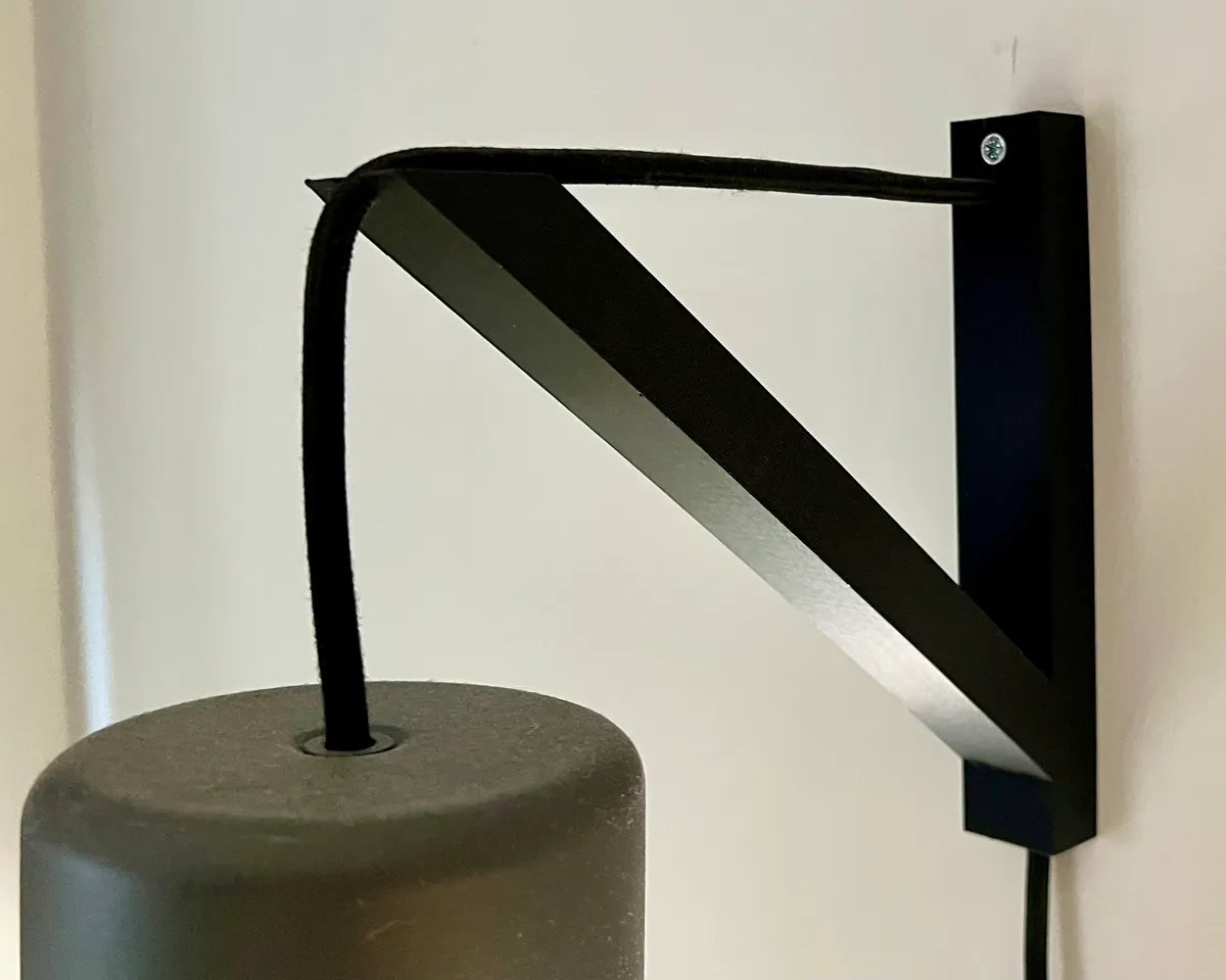 Minimalist Pendant Wall Bracket by mwclx | Download free STL model ...