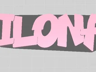 Ilona (name) by Natomc | Download free STL model | Printables.com