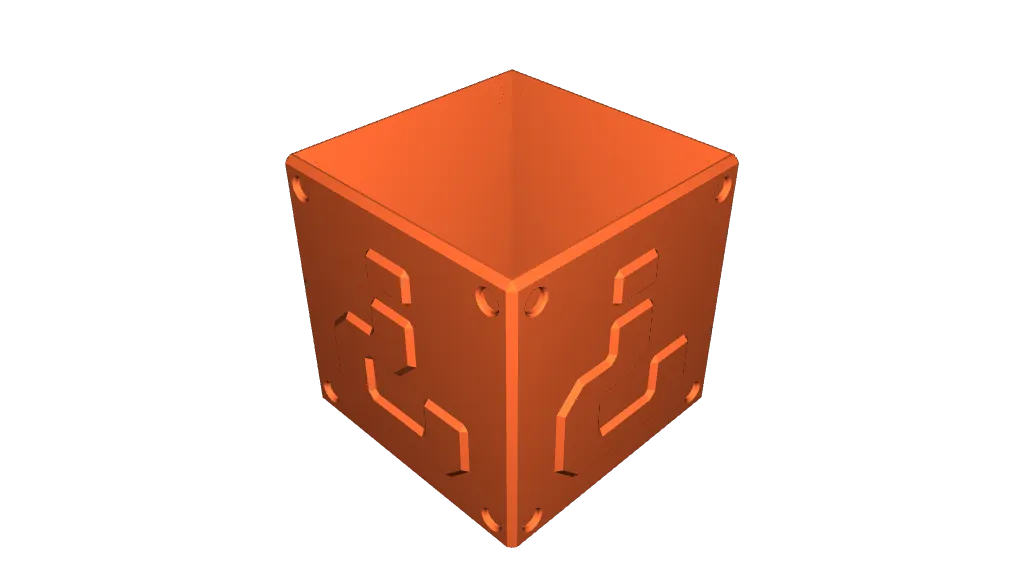 Question Mark Block Tissue Box Cover by D | Download free STL model ...