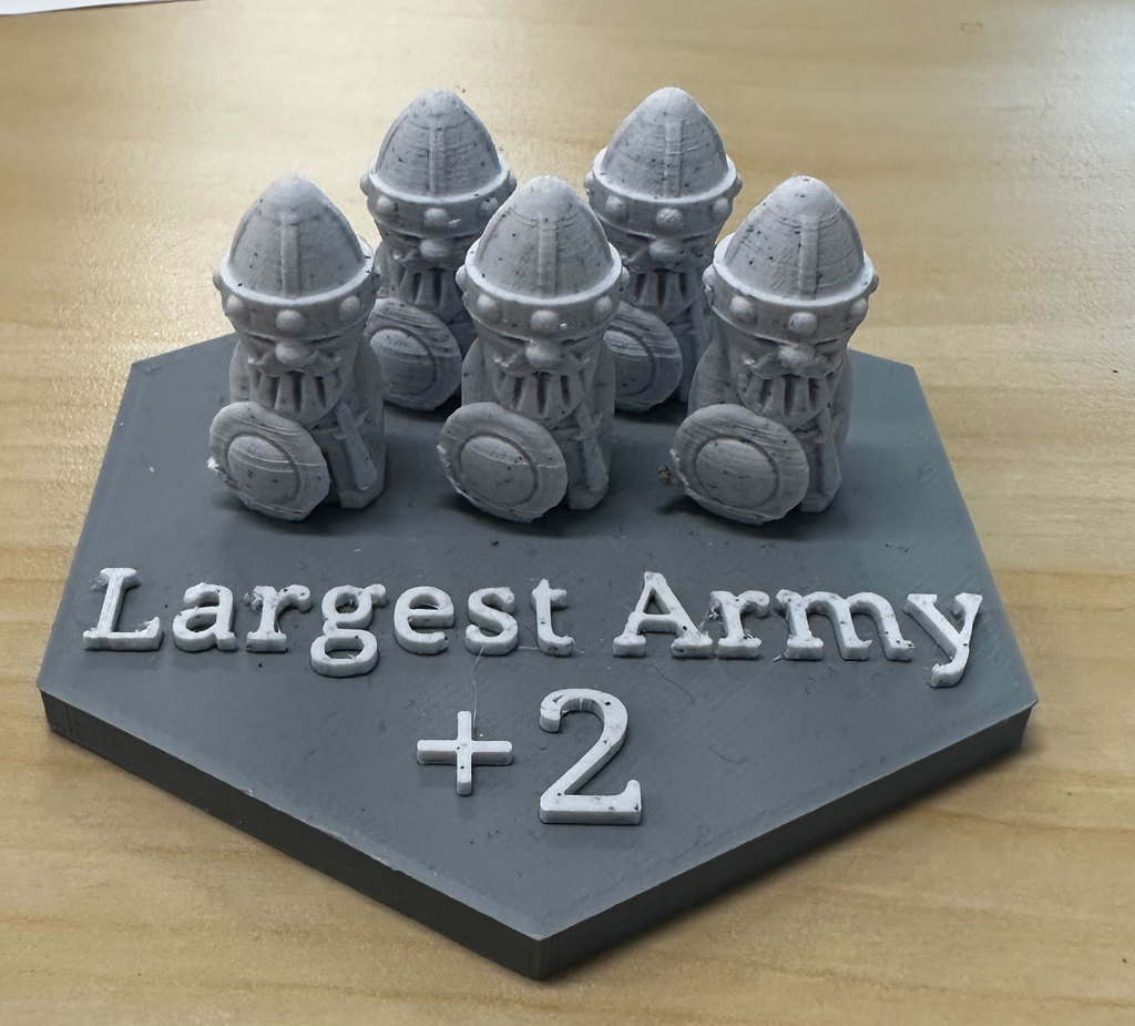 Longest Road & Largest Army Hex Trophy by alienintruder | Download free ...