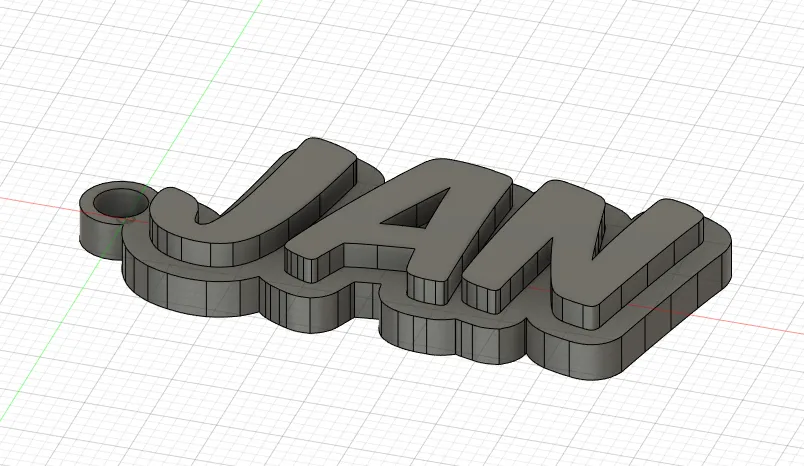 JAN Keychain by Timos 3D-Druck | Download free STL model | Printables.com
