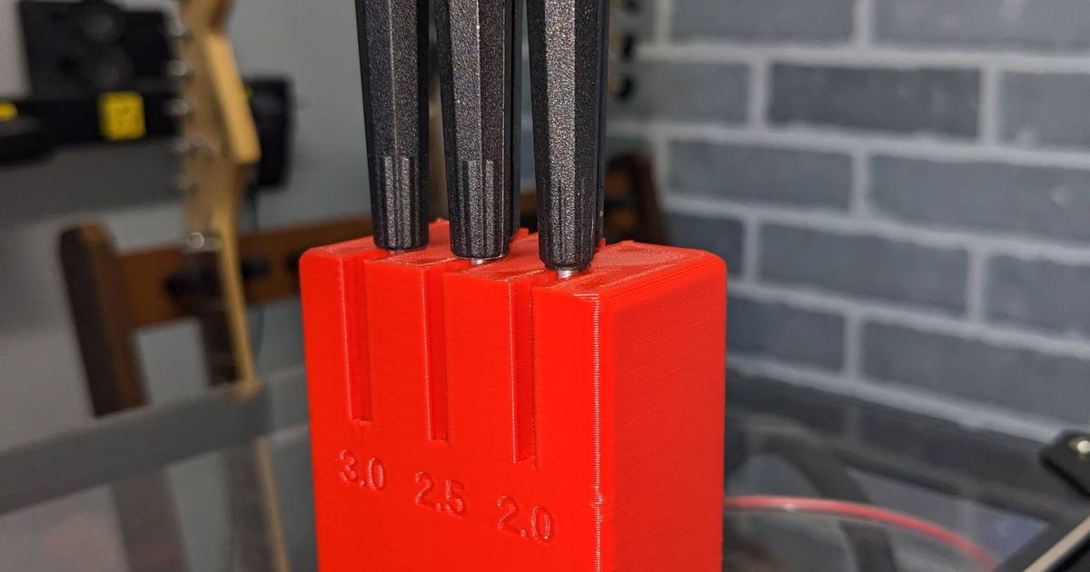 Wiha Hex Driver Holder by Duane | Download free STL model | Printables.com