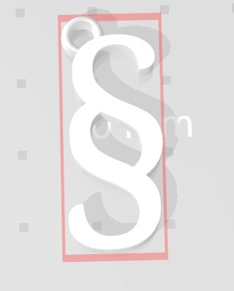 alt+245(§§§) ascii character keychain by Duoslow | Download free STL ...