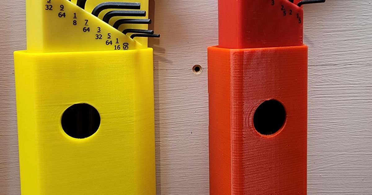 Bondhus Hex Key Set Wall Holders (Metric/Imperial) by SamK3D | Download free STL model ...