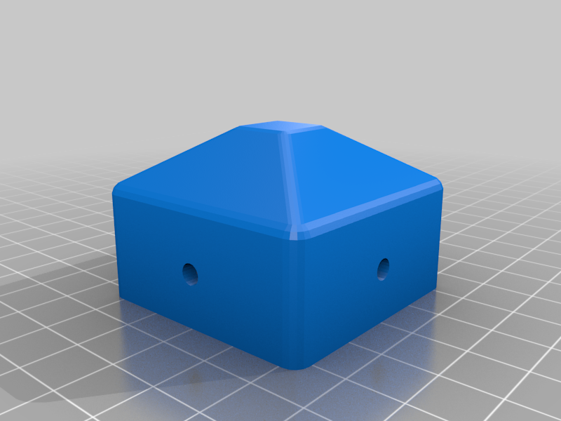 2x2 Fence Post Cap for Wood post by bitstream | Download free STL model ...