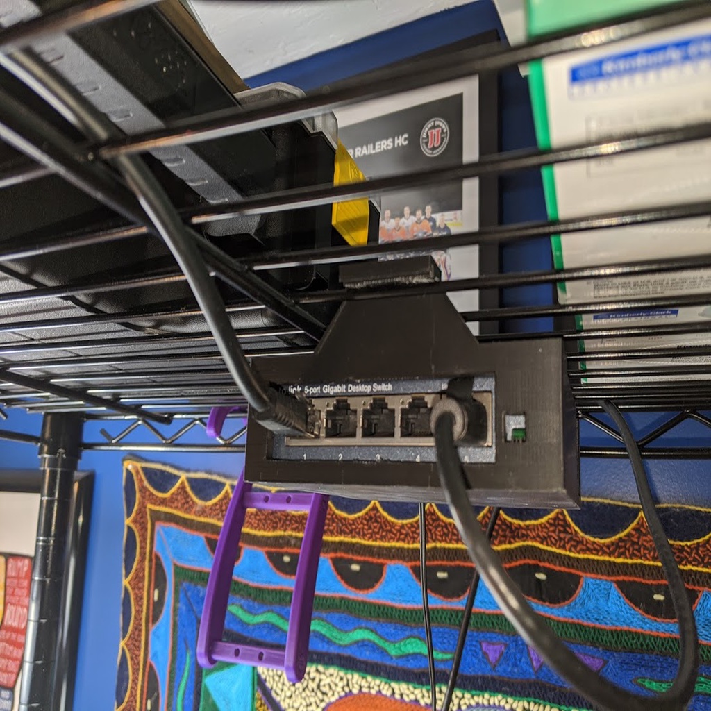 TP-Link TL-SG105 5-port Gigabit Switch Shelf Hanger by GrumpySquatch ...