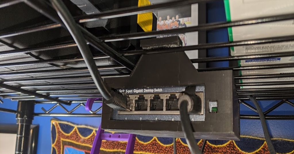 TP-Link TL-SG105 5-port Gigabit Switch Shelf Hanger by GrumpySquatch ...