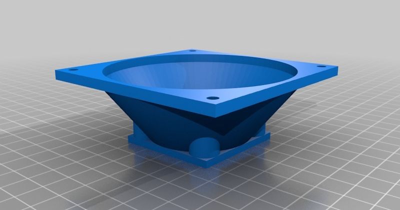 My Customized 40 to 80 fan size conversion adapter by John Strand ...