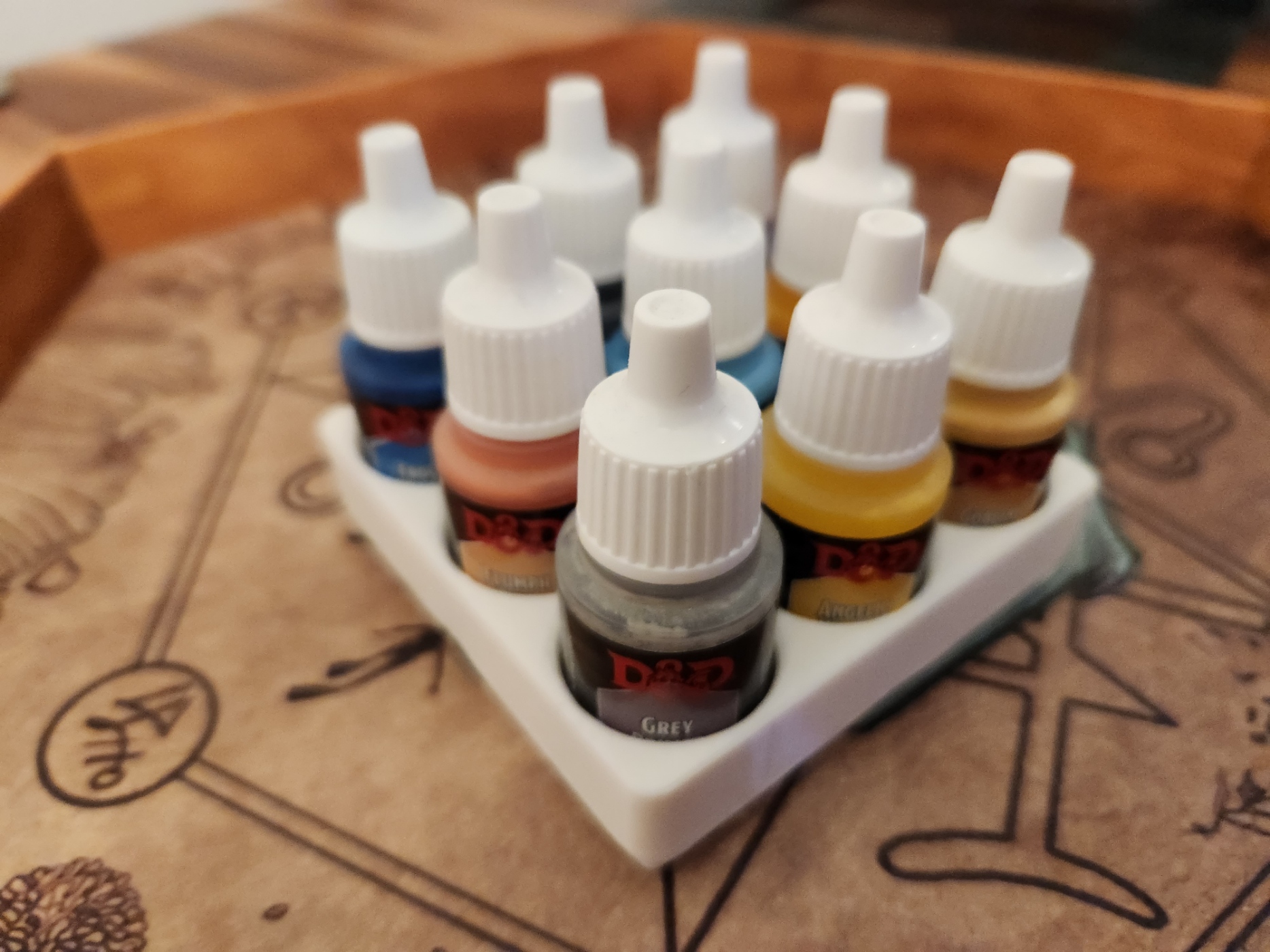 Gridfinity 2x2 Miniature Paints (x9) Holder by cogspace | Download free ...
