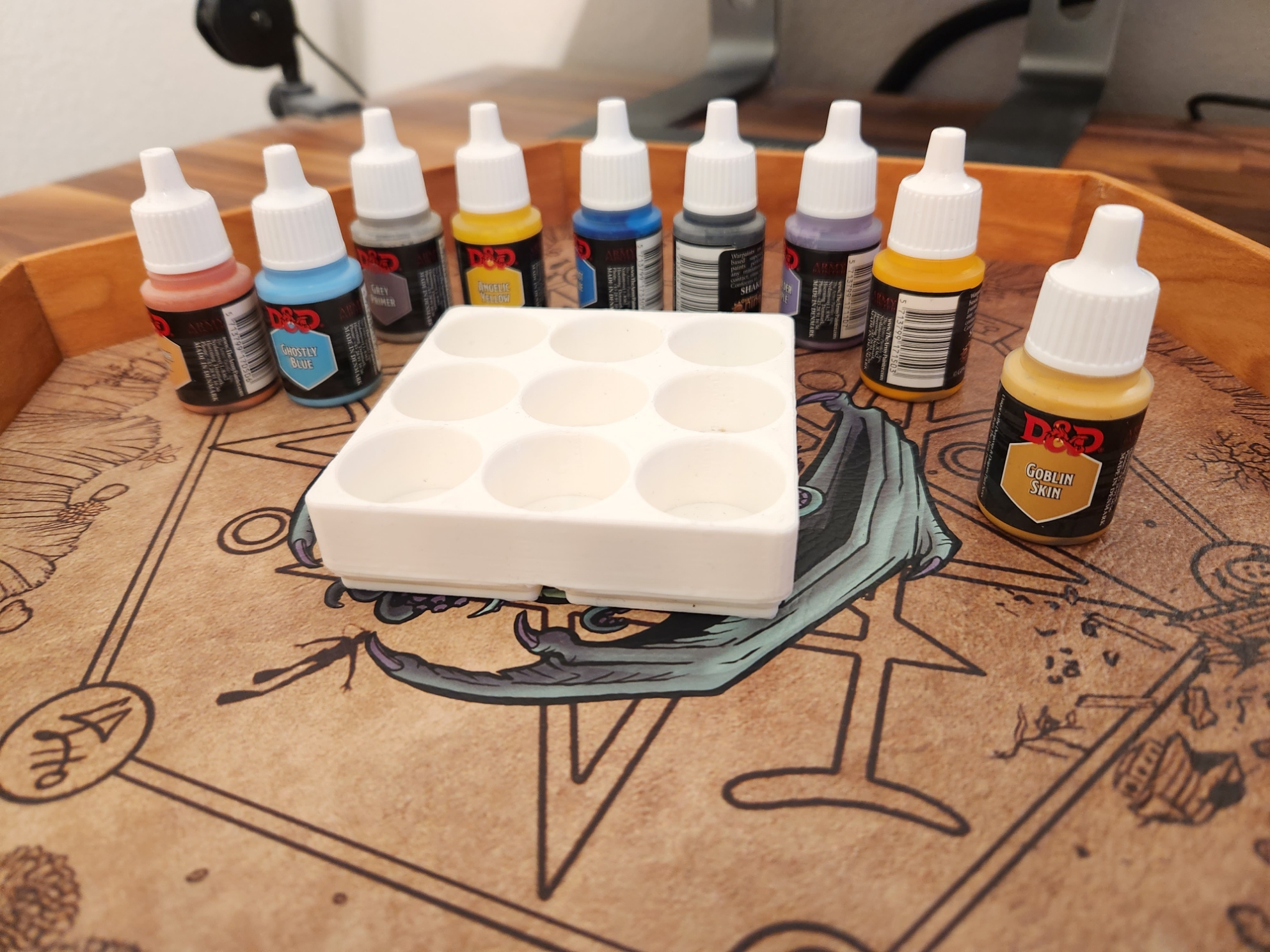 Gridfinity 2x2 Miniature Paints (x9) Holder by cogspace | Download free ...