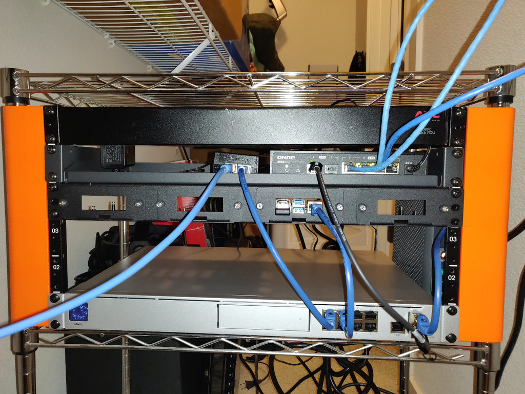 24" wire shelf to 19" rack mount adapter by Spitko | Download free STL ...