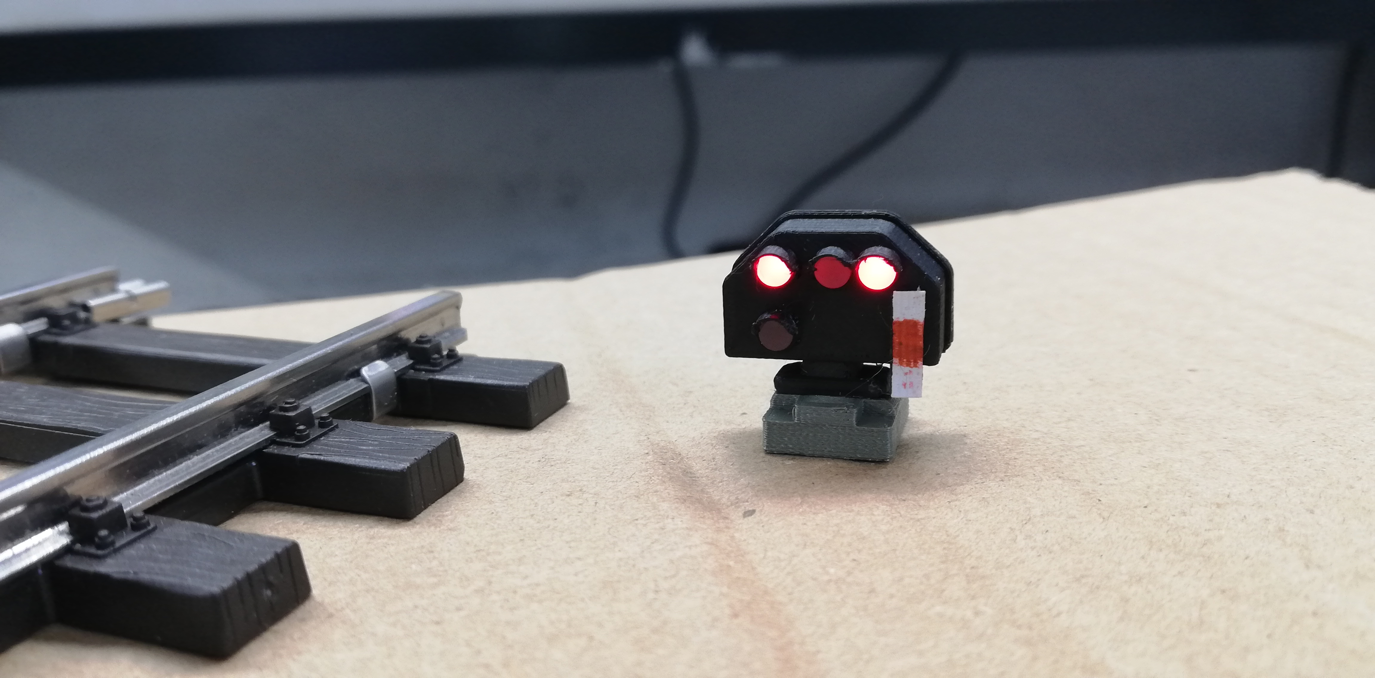 Model railway track 1 DB blocking signal by Oliver | Download free STL ...