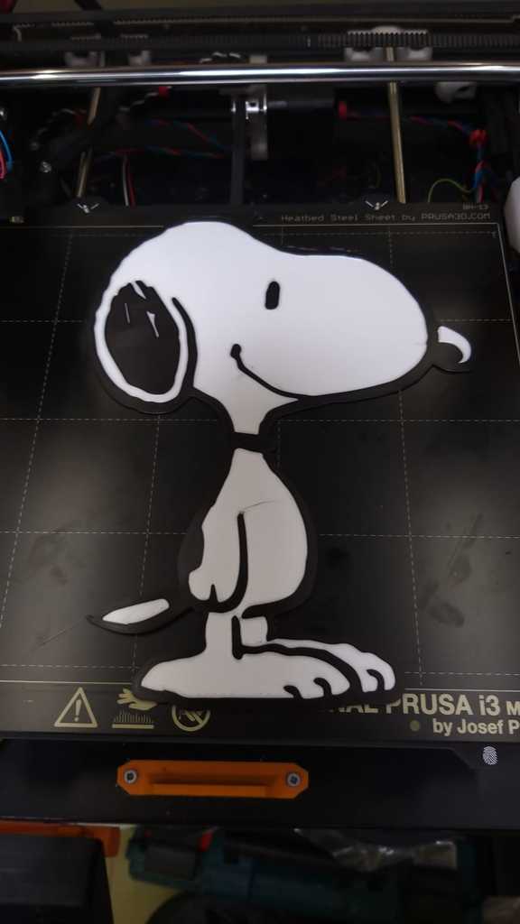 Peanuts Snoopy Flat Figure - Multi Material Model by ShmilCat ...