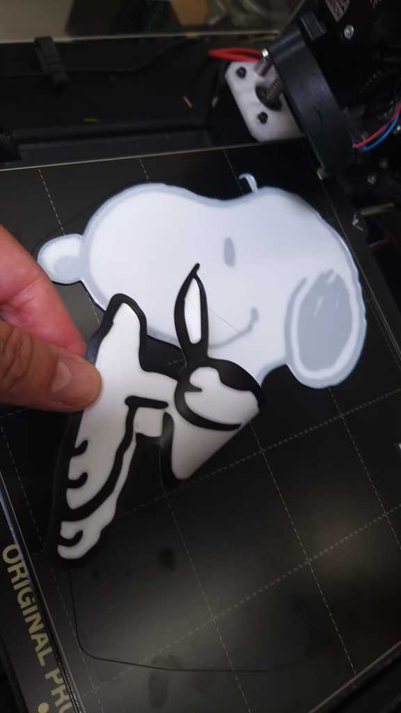 Peanuts Snoopy Flat Figure - Multi Material Model by ShmilCat ...