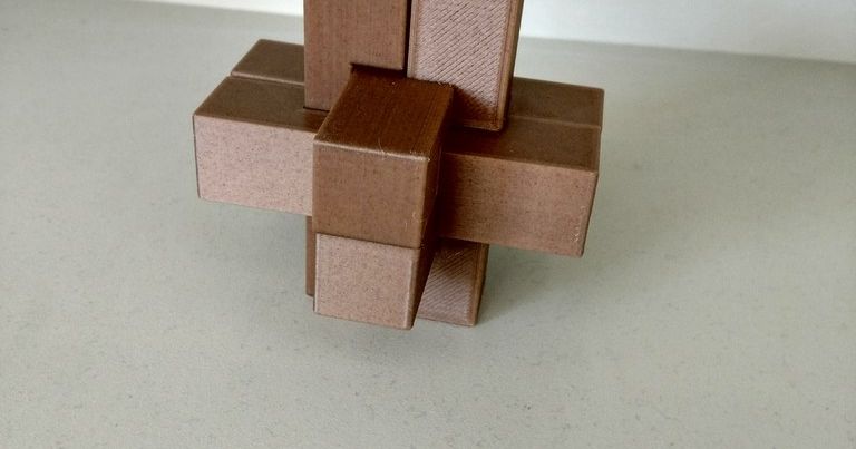 Cross Interlocking 3D Puzzle - Rounded Edges by ShmilCat | Download free STL model | Printables.com