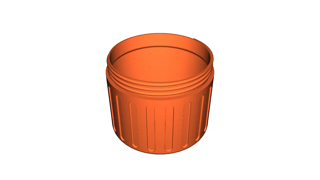 Jar with threaded lid by Vazzed | Download free STL model | Printables.com