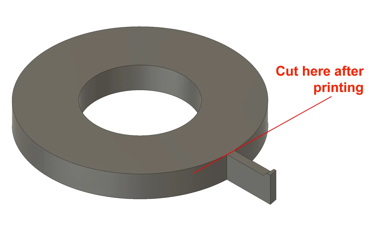 Parametric gasket ring (or washer) with a "blob trap" by sbuerger ...