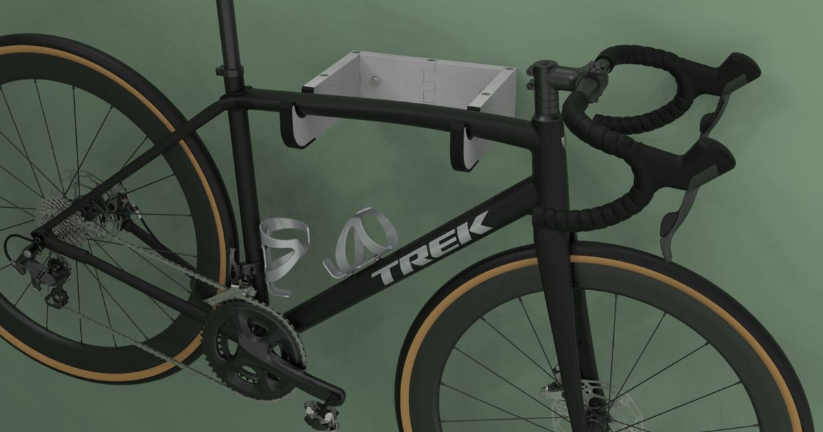 Bicycle wall mount by tolape | Download free STL model | Printables.com