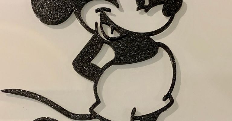 Mickey Mouse 2D WallArt by Morcegolas | Download free STL model ...