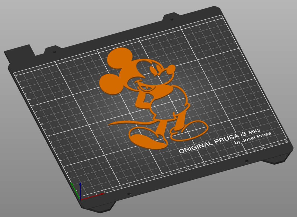 Mickey Mouse 2D WallArt by Morcegolas | Download free STL model ...