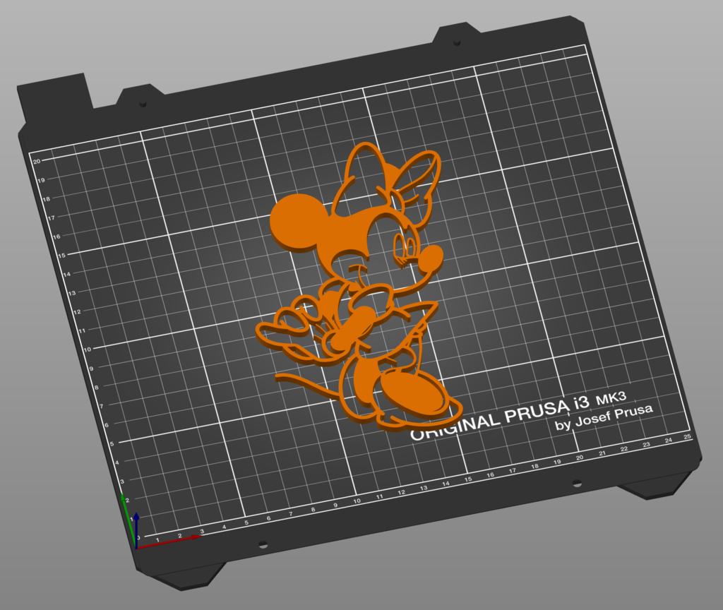 Minnie Mouse 2D WallArt por Morcegolas | Descargar modelo STL gratuito ...